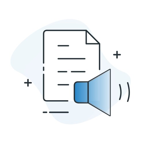 Text to speech generator synthesis icon Royalty Free Vector