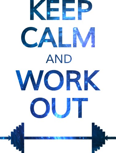 Keep calm print with a cute boar funny card Vector Image