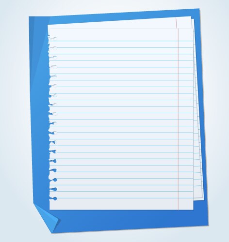 Lined paper Royalty Free Vector Image - VectorStock