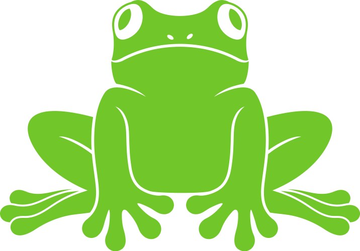 Red eye frog front view Royalty Free Vector Image Red eye frog front view Royalty Free Vector Image