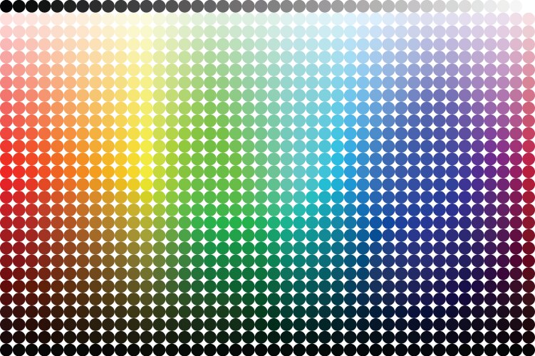 Color spectrum mosaic hue and brightness Vector Image