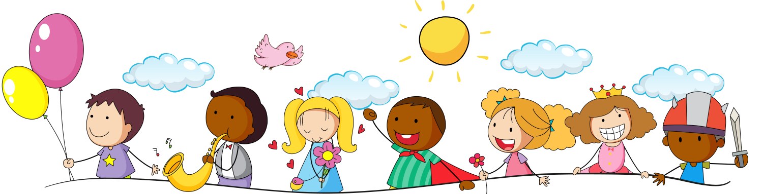 Kids in various sport activity Royalty Free Vector Image