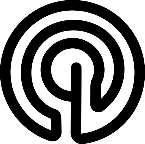 Maze symbol Royalty Free Vector Image - VectorStock