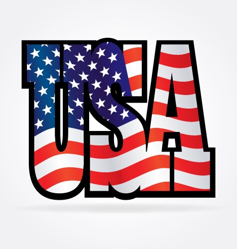 Helicopter with the flag Royalty Free Vector Image