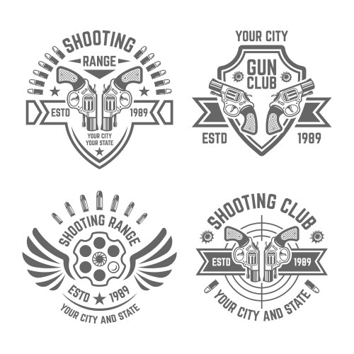 Emblems Shooting Vector Images (over 8,600)