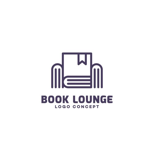 Book club logo Royalty Free Vector Image - VectorStock