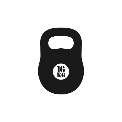 Weight kilogram icon on white background Vector Image