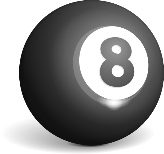 Eight Ball Pool Icon Royalty Free Vector Image