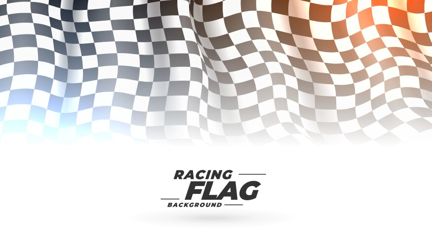 Grungy style rally flag background for motor Vector Image