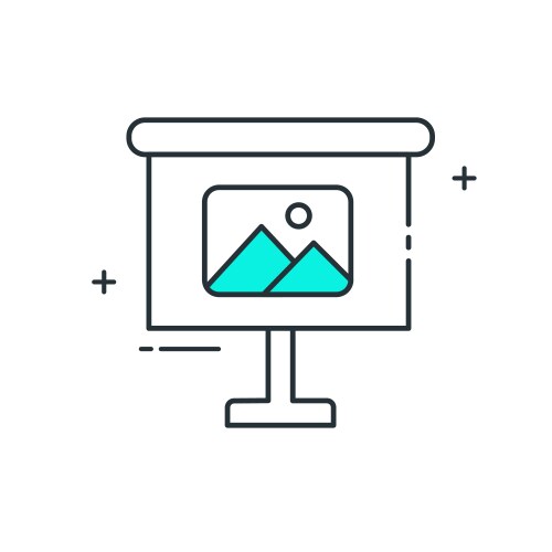 Image enhancement visual tools icon Royalty Free Vector