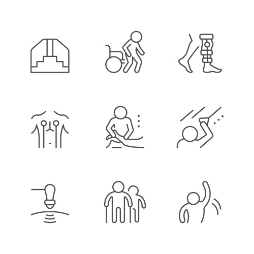 Physiotherapy seamless pattern Royalty Free Vector Image