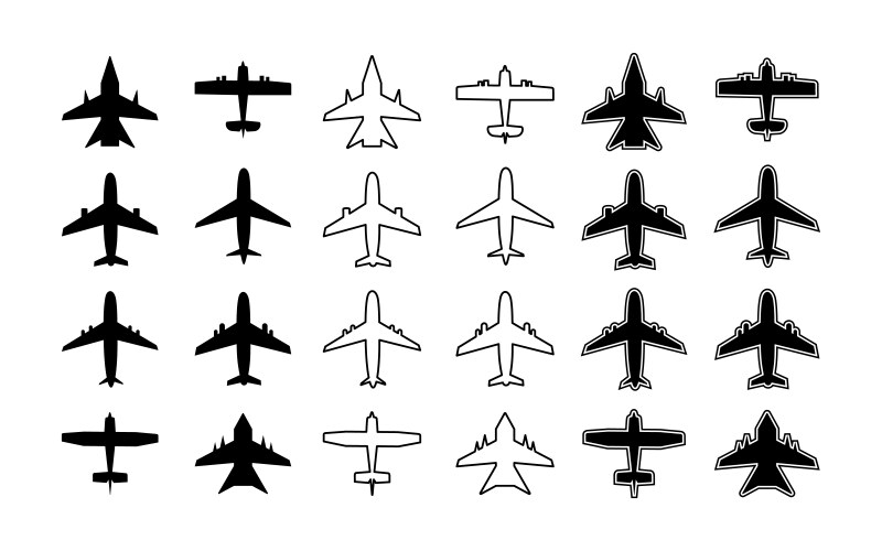Airplane Outline Vector Images (over 49,000)