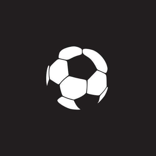 Soccer - black and white isolated icon Royalty Free Vector