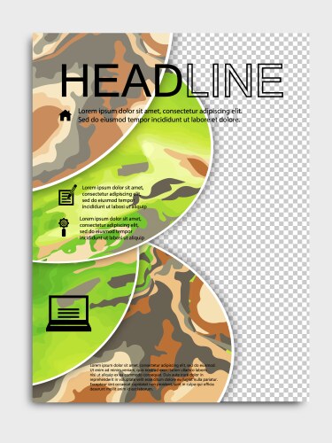 Science cover book design with laboratory Vector Image