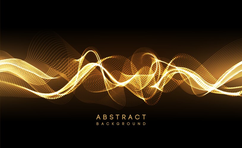 Neon glowing techno lines hi-tech futuristic Vector Image