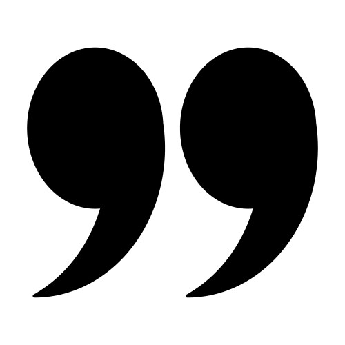 Quotation mark icon Royalty Free Vector Image - VectorStock