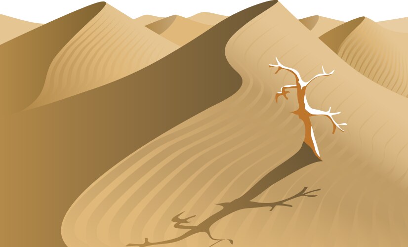 Map sahara desert and sahel zone Royalty Free Vector Image