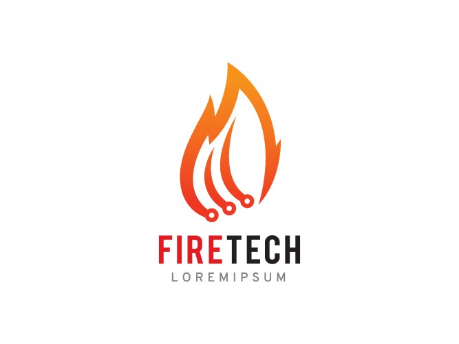 Fire shield logo Royalty Free Vector Image - VectorStock