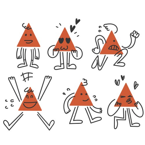 Triangle Shape Cartoon Vector Images (over 11,000)