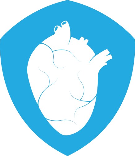 Human heart medical Royalty Free Vector Image - VectorStock