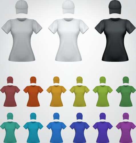 Women T-Shirt Template Vector Images (over 5,300)