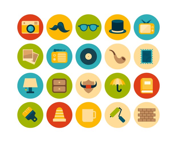 25 icons Royalty Free Vector Image - VectorStock