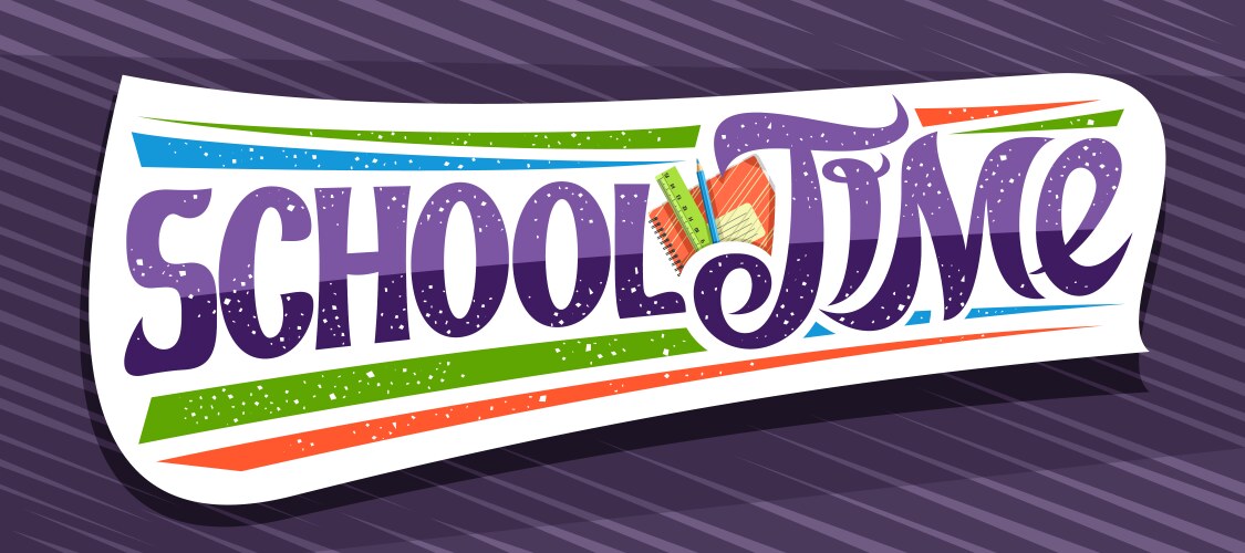 School Time Logo (21145069) – Royalty-Free Vector | VectorStock