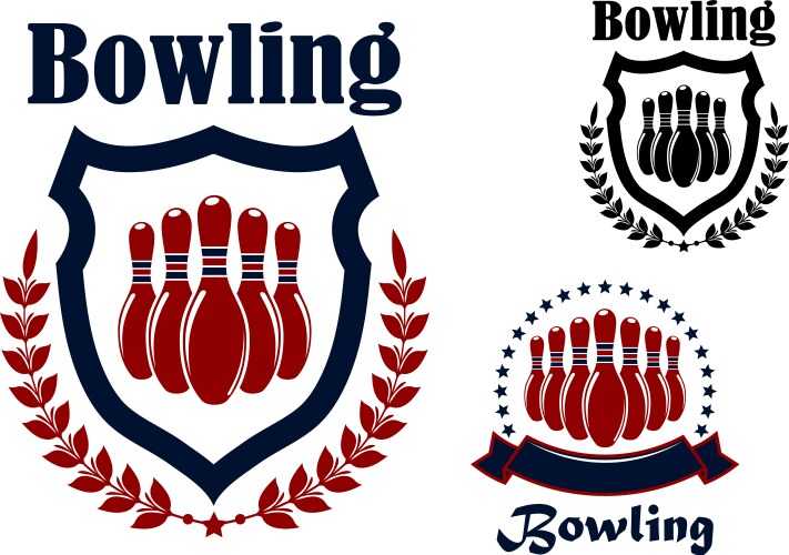 Bowling league Royalty Free Vector Image - VectorStock