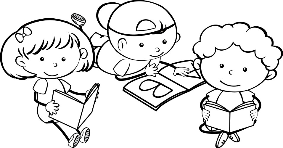 Simple Line Drawings Children Vector Images (over 7,200)