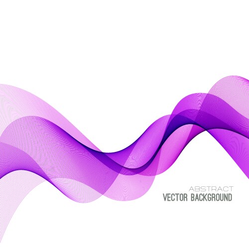 Abstract background with purple color wave Vector Image