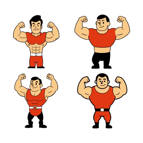 Cartoon Strongman Vector Images (over 970)