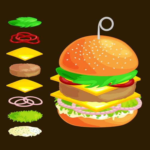 Hamburger Layers Vector Images (over 530)
