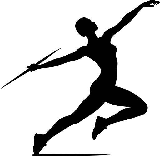 Man Throwing Javelin Vector Images Over 300