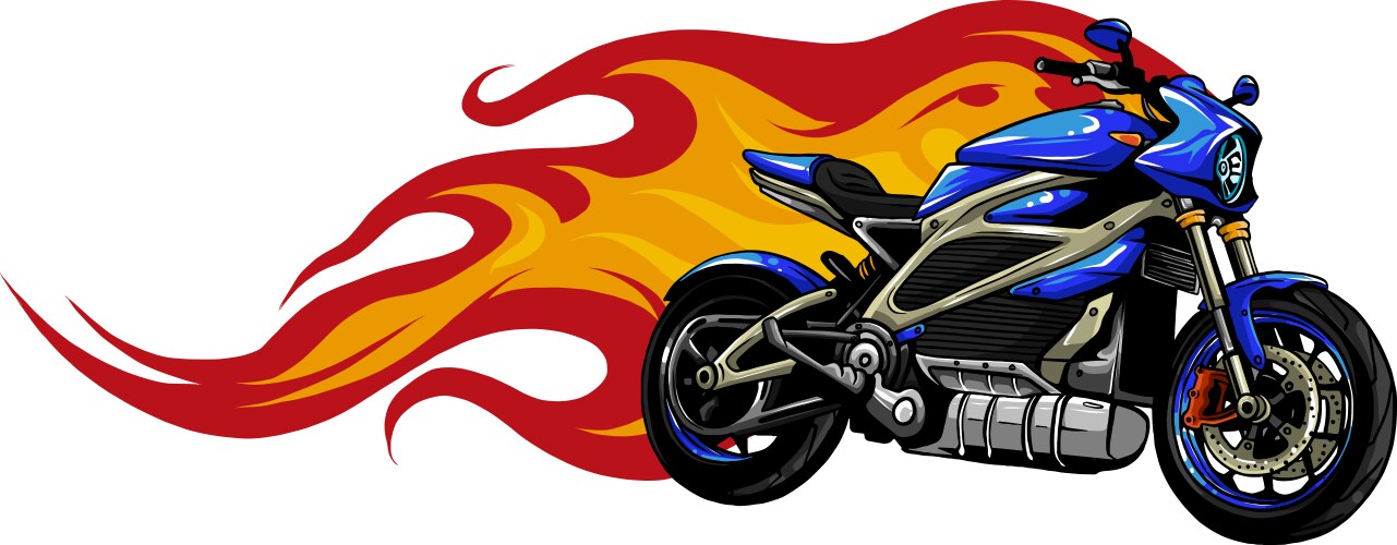 Sport superbike motorcycle Royalty Free Vector Image