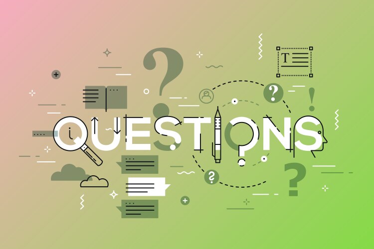 Frequently asked questions faq banner glitch icon Vector Image