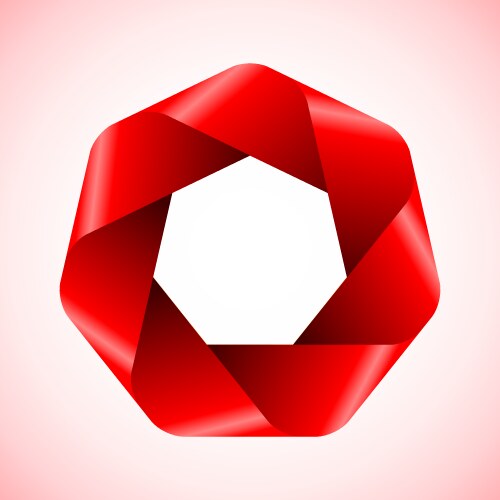 Red abstract polygon background Royalty Free Vector Image