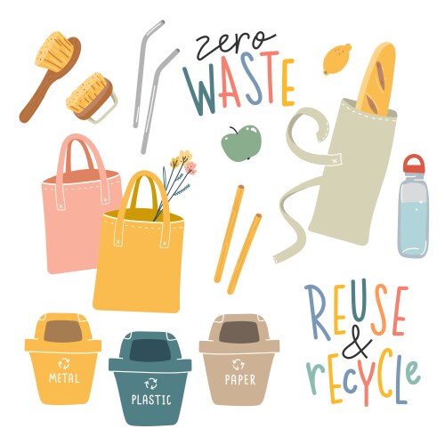 E-waste icons collection Royalty Free Vector Image