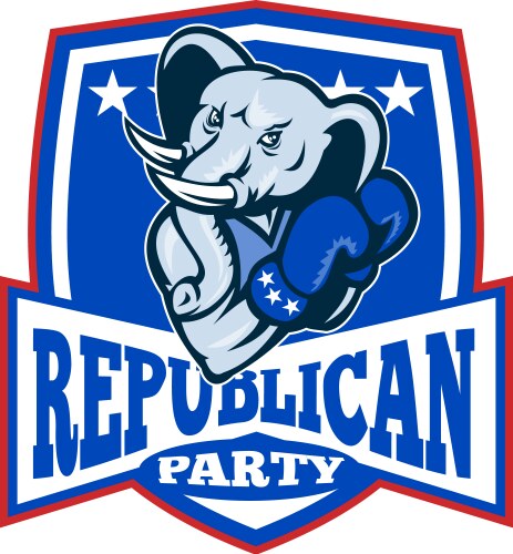 Republican Elephant Vector Images (over 920)