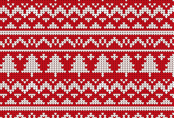 Winter christmas sweater seamless pattern Vector Image