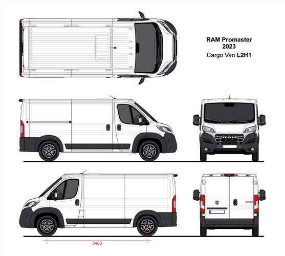 Ram Promaster Van Vector Images (36)