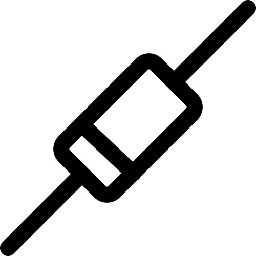 Schottky high-speed diode with low voltage drop Vector Image