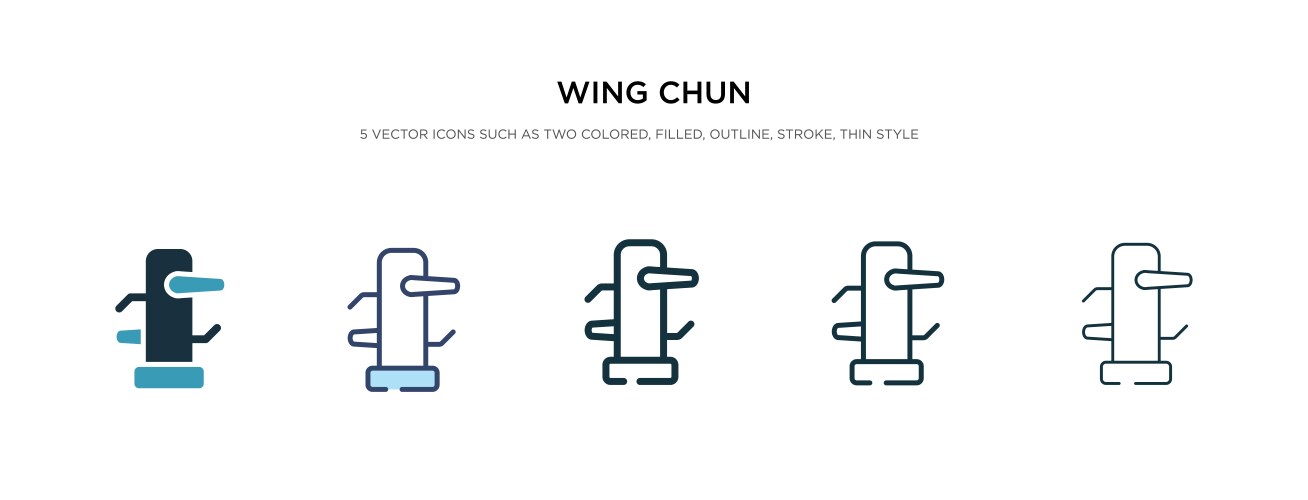 Wing chun icons Royalty Free Vector Image - VectorStock