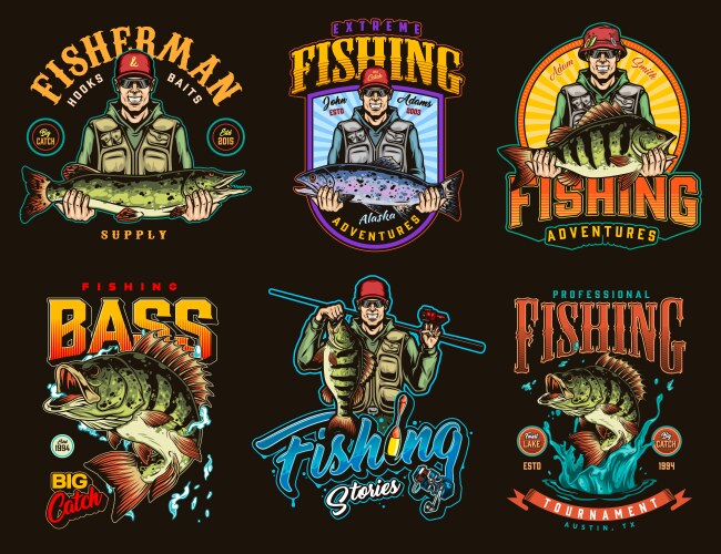 Fishing Vector Images & Graphics for Commercial Use | VectorStock