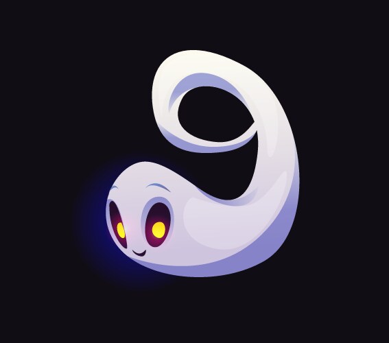 Number four halloween ghosts font scary typeface Vector Image