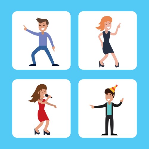 Karaoke Funny People Vector Images (over 310)
