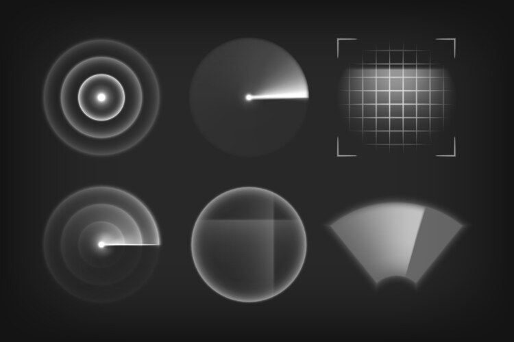 X-ray baggage scanner drawings Royalty Free Vector Image