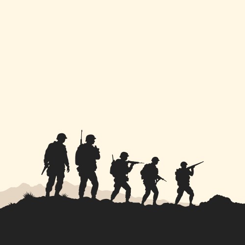 Soldiers Marching Vector Images (over 860)
