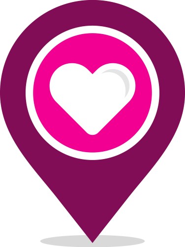 Heart logo infinity loop icon Royalty Free Vector Image