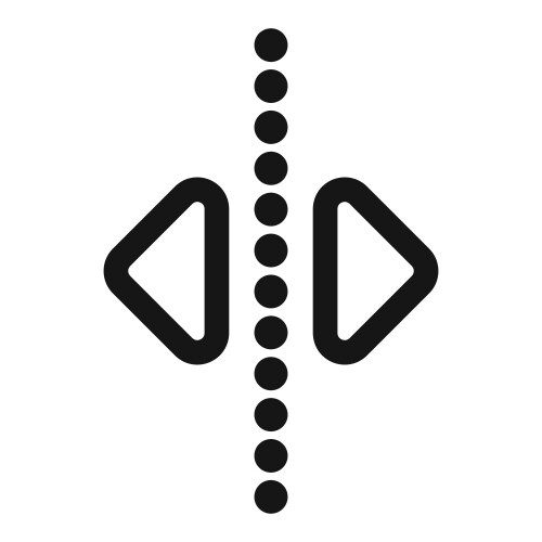 Reflect tool icon linear logo mark in black Vector Image