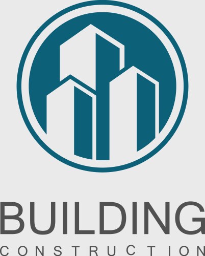 Building construction business logo Royalty Free Vector
